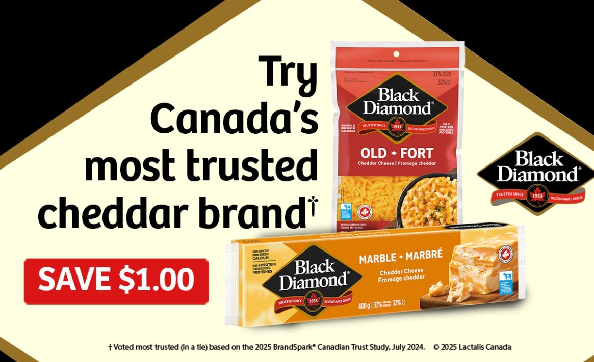 Get $1 OFF Black Diamond Cheese!